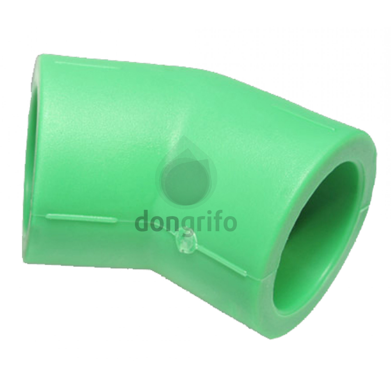 codo a 45º de ppr polipropileno verde