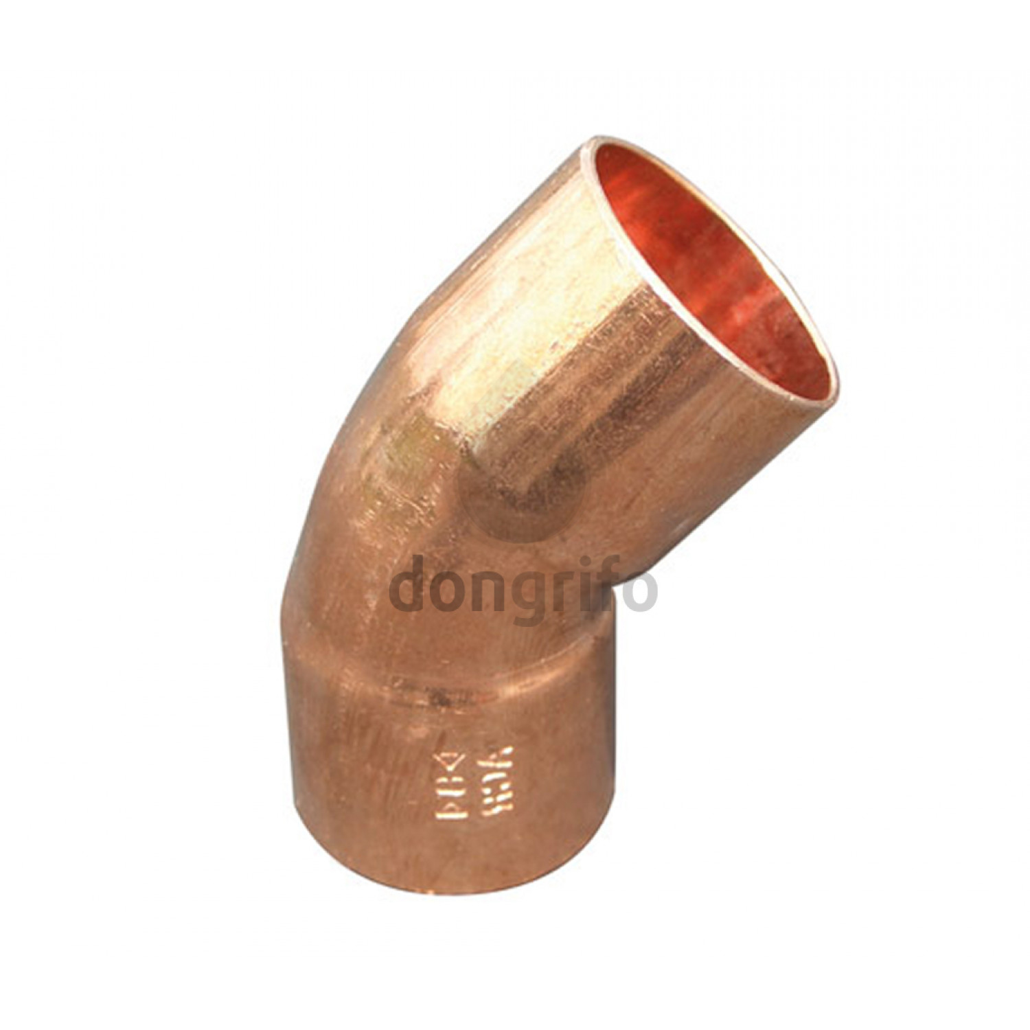 codo de cobre hembra-hembra a 45º para soldar