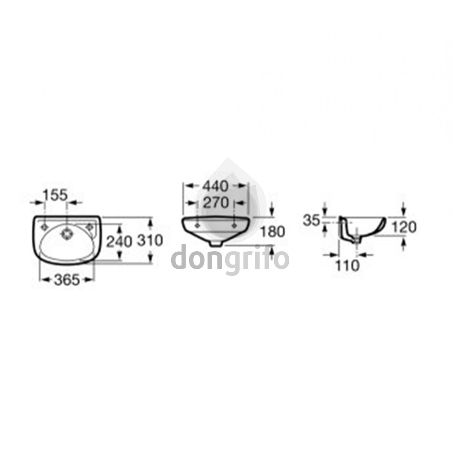lavabo lavamanos mini ibis roca