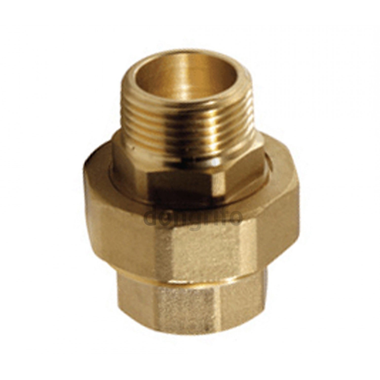 Racor de union tres 3 piezas roscar macho hembra