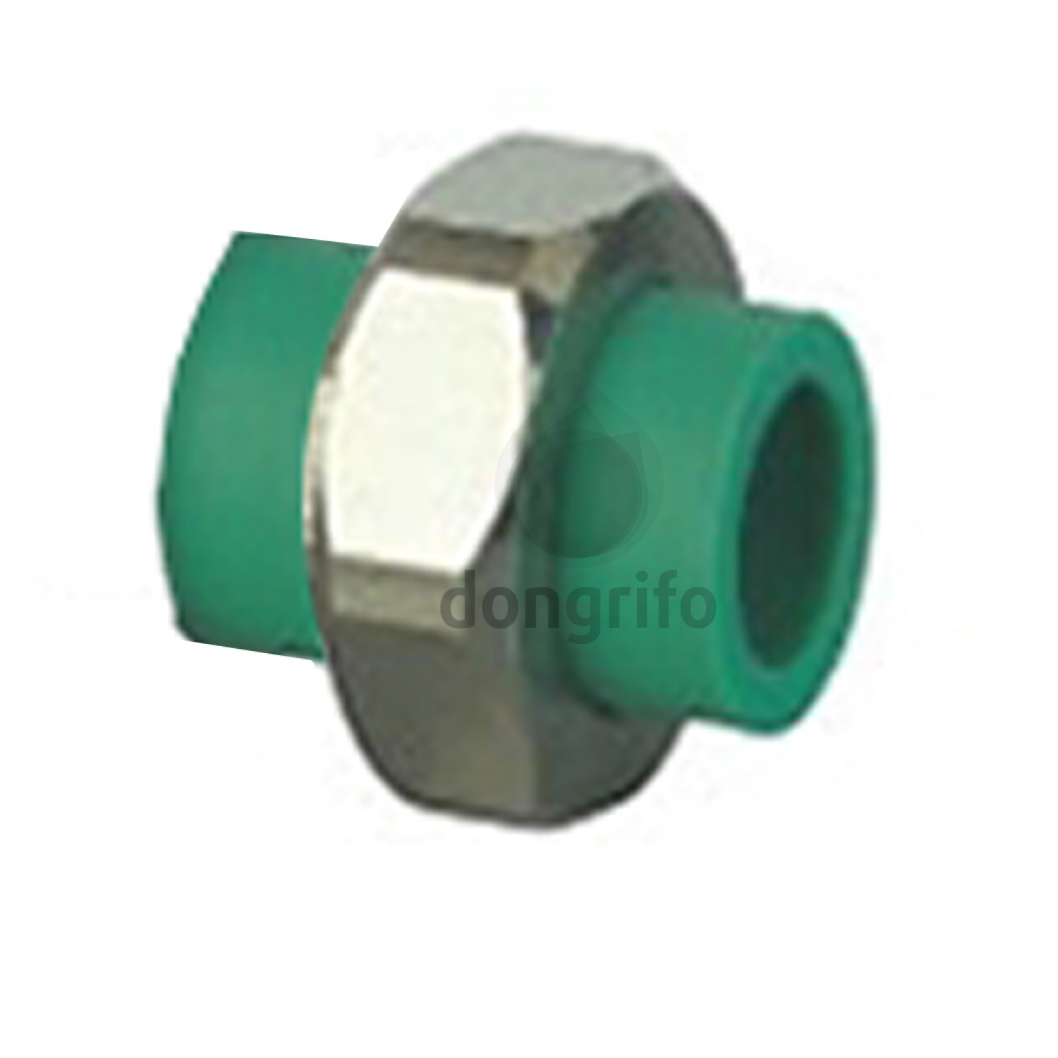 racor enlace de 3 piezas metal polipropileno ppr