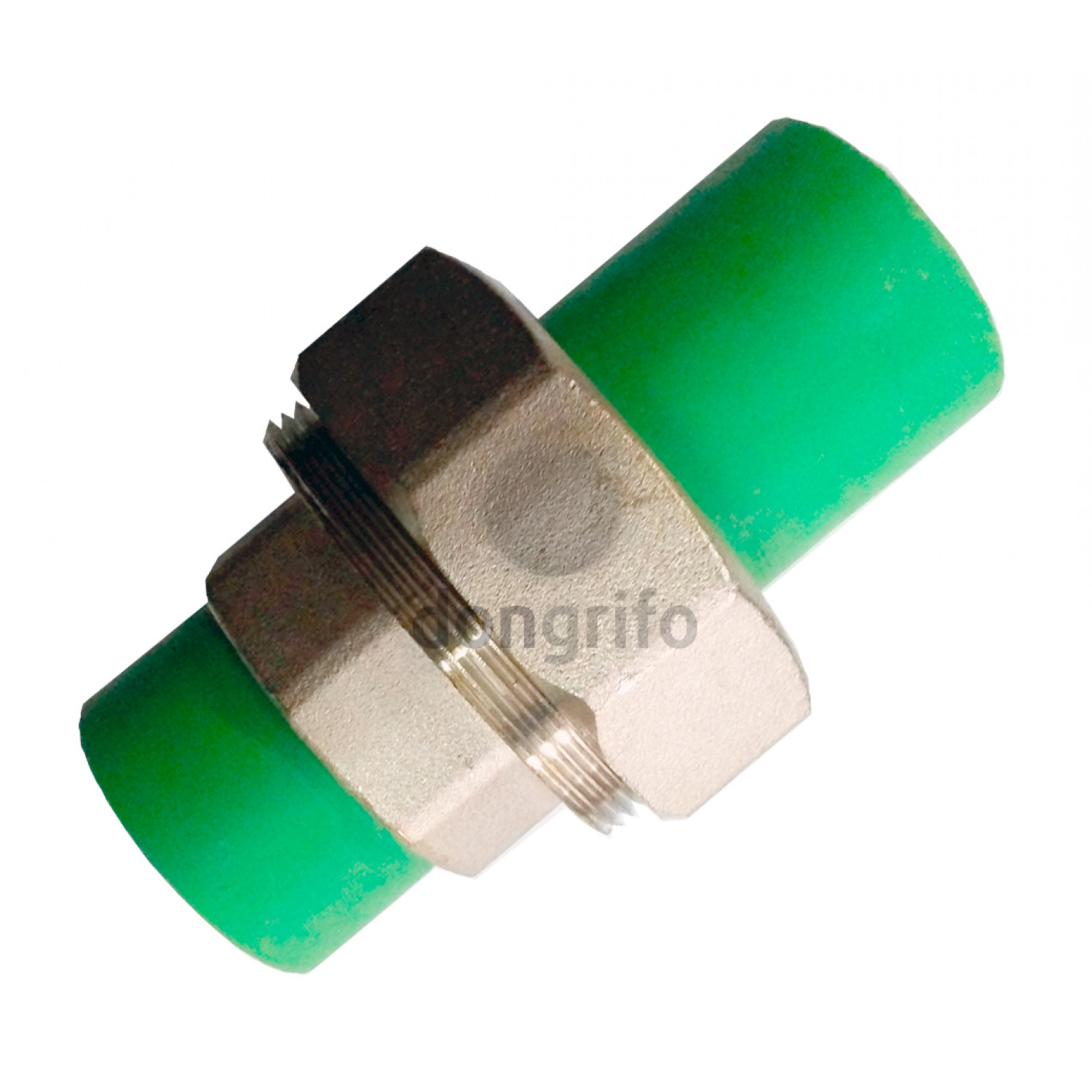 racor enlace de 3 piezas metal polipropileno ppr